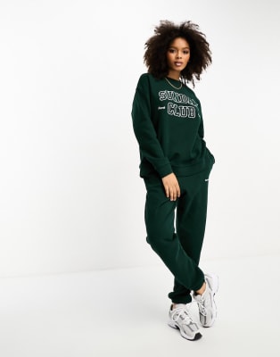 4th & Reckless Sunday tracksuit in forest green | ASOS