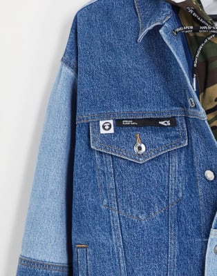 AAPE By A Bathing Ape - Set coordinato blu denim | ASOS