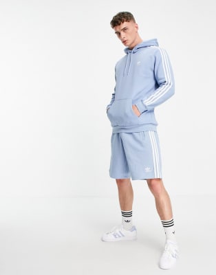adidas Originals adicolor three stripe co-ord in light blue | ASOS
