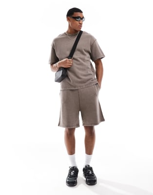 ADPT oversized washed sweat shorts set | ASOS
