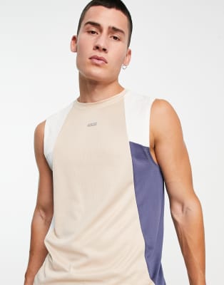 ASOS 4505 running set with contrast panels in multi | ASOS
