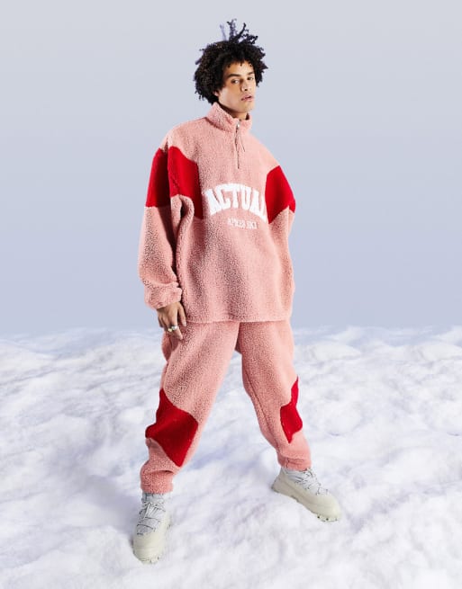 Asos Actual Jogger Densemble Décontracté En Imitation Peau De Mouton