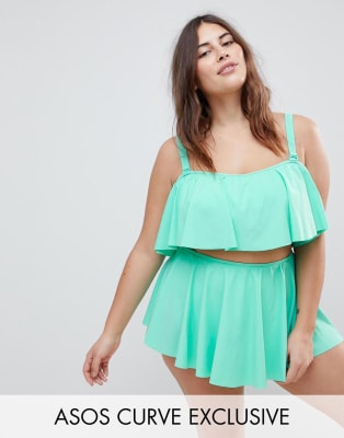 ASOS CURVE – Fließender Bandeau-Bikini | ASOS