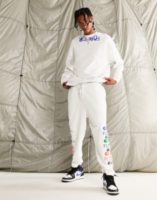 ASOS Dark Future co-ord with large back logo graffiti graphic print in ...