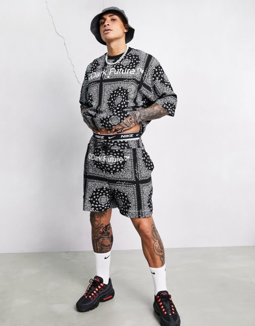 ASOS Dark Future set with all over tile print in black | ASOS