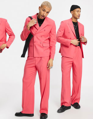 ASOS DESIGN boxy suit in pink | ASOS