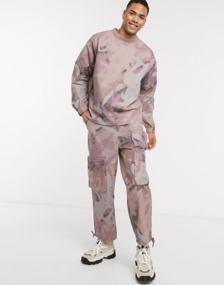 ASOS DESIGN co-ord in all over paint print | ASOS