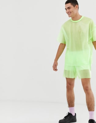 ASOS DESIGN co-ord in transparent fabric in green | ASOS