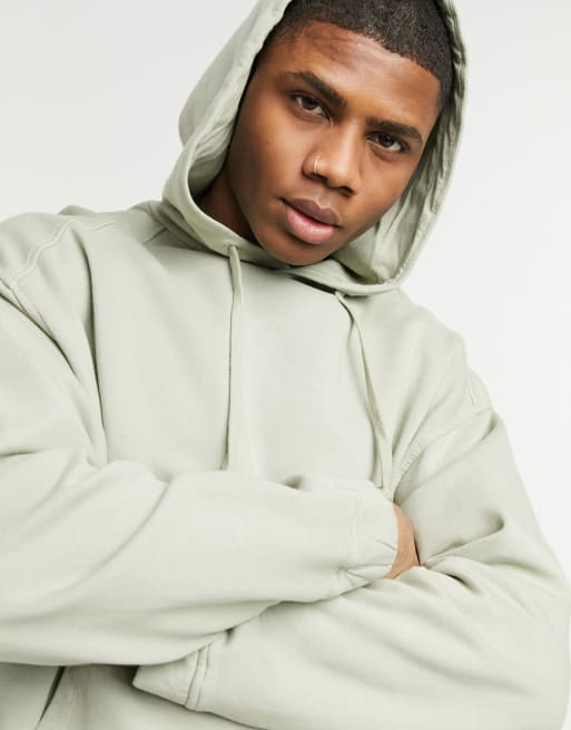 Asos Design Co Ord Oversized Tracksuit In Washed Green Asos