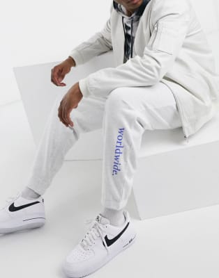 ASOS DESIGN co-ord oversized tracksuit with text print | ASOS