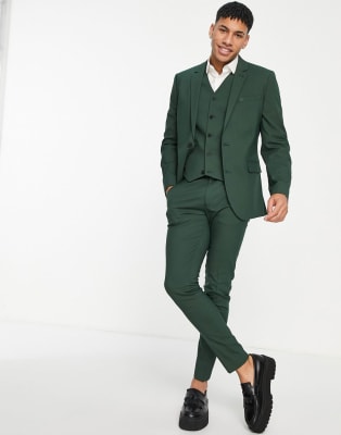 ASOS DESIGN - Costume ajusté - Vert forêt | ASOS