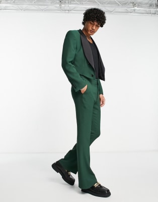 ASOS DESIGN - Costume skinny évasé - Vert | ASOS