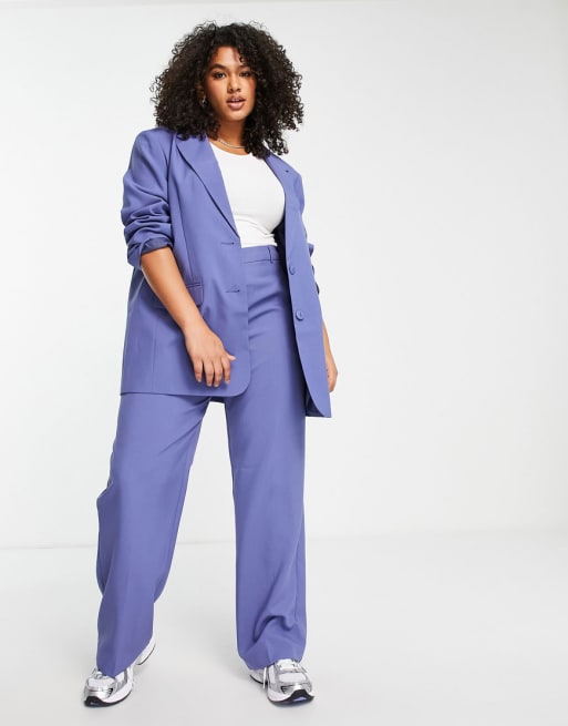 ASOS DESIGN Curve Mix & Match suit in indigo blue | ASOS