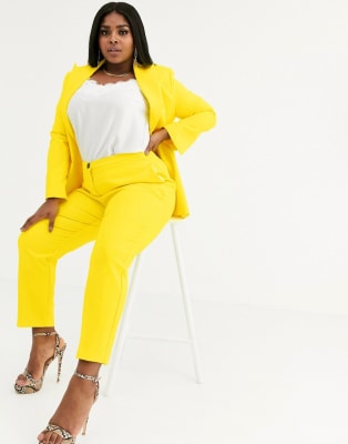 ASOS DESIGN curve pop suit in pop yellow | ASOS