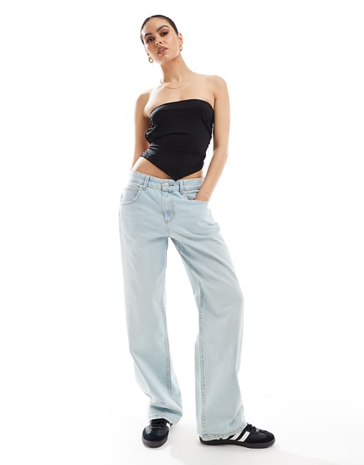 ASOS DESIGN – Eng anliegendes, trägerloses Oberteil mit Bindedesign am ... ASOS DESIGN – Eng anliegendes, trägerloses Oberteil mit Bindedesign am ...