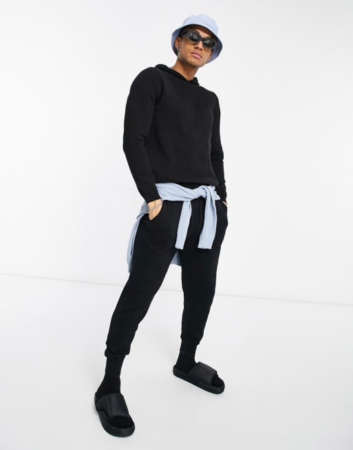 ASOS DESIGN - Ensemble en maille de coton - Noir | ASOS