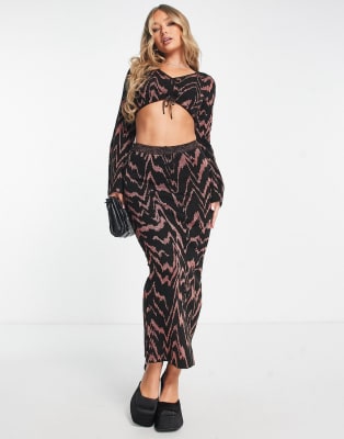 ASOS DESIGN - Ensemble en maille métallisée - Cuivre - COPPER | ASOS