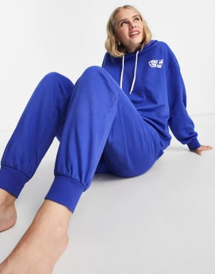 ASOS DESIGN lounge good day co-ord in blue | ASOS