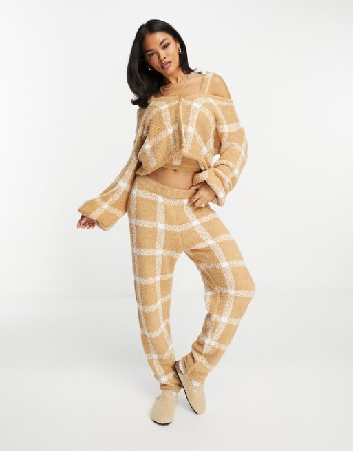 Asos Design Mix And Match Ensemble Confort En Maille Duveteuse à