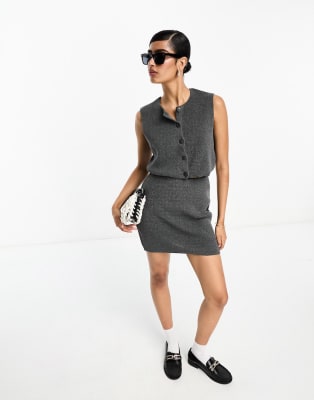 ASOS DESIGN Mix & Match knitted set in grey | ASOS
