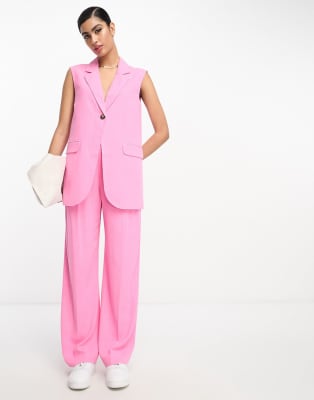ASOS DESIGN - Mix & Match - Linnen pak in roze | ASOS