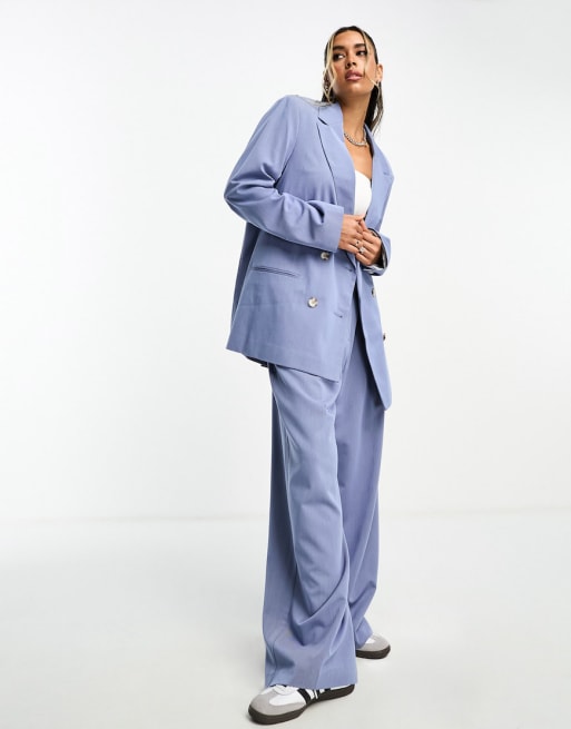ASOS DESIGN Mix & Match suit in blue twill | ASOS