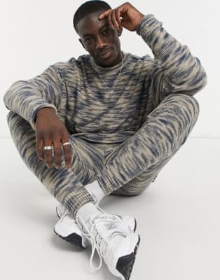 ASOS DESIGN oversized space dye set in oatmeal | ASOS