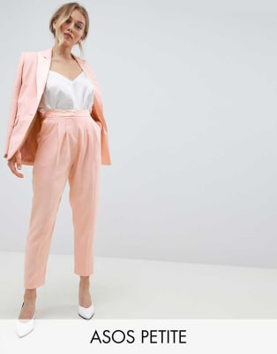 ASOS DESIGN Petite tailored satin contrast suit | ASOS
