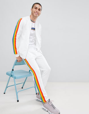 ASOS DESIGN rainbow stripe two-piece | ASOS