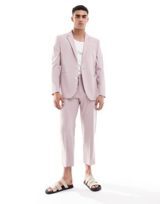 ASOS DESIGN regular fit shirt in pink | ASOS