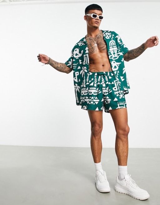 ASOS DESIGN relaxed set in abstract print | ASOS