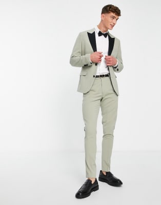 ASOS DESIGN - Skinny smoking pak in kaki | ASOS