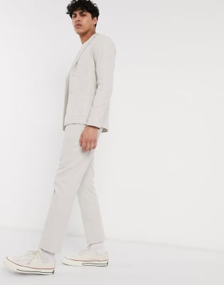 ASOS DESIGN skinny soft tailored linen blend suit | ASOS
