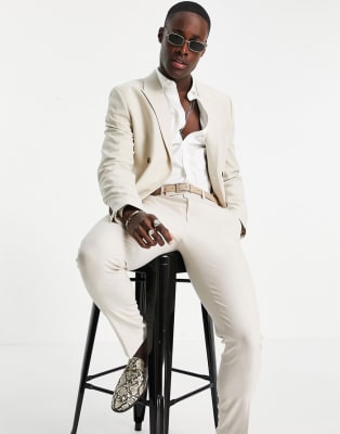 ASOS DESIGN skinny suit in stone. | ASOS