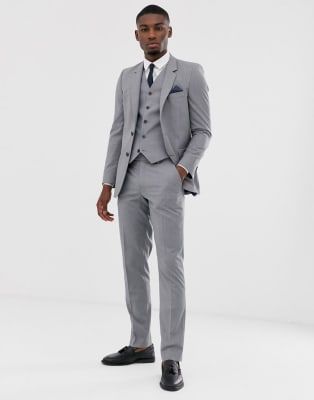 ASOS DESIGN slim suit in mid gray | ASOS