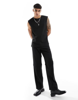 ASOS DESIGN smart co-ord slim suit in black | ASOS