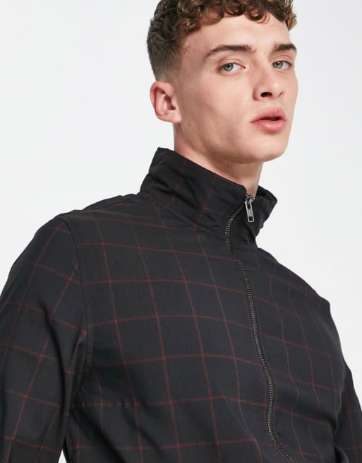 ASOS DESIGN smart co-ord with windowpane check in navy | ASOS