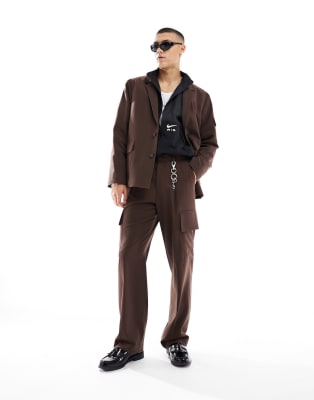 ASOS DESIGN suit in dark brown | ASOS