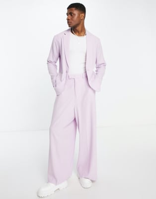 ASOS DESIGN suit in lilac crepe | ASOS