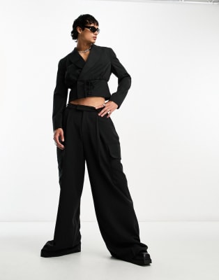 ASOS DESIGN suit with pockets in black | ASOS
