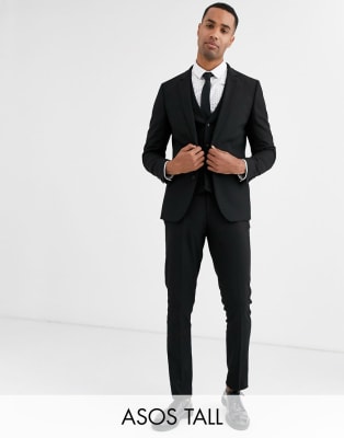 ASOS DESIGN Tall skinny suit in black | ASOS
