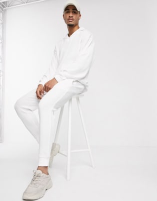 ASOS DESIGN two-piece in white waffle | ASOS
