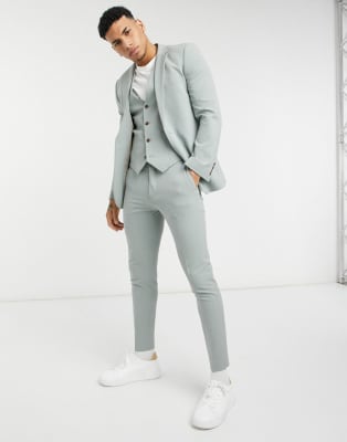 ASOS DESIGN Wedding - Costume ultra ajusté - Vert sauge | ASOS