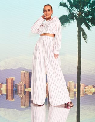 ASOS DESIGN x MILLIE – Set in rosa gestreift | ASOS