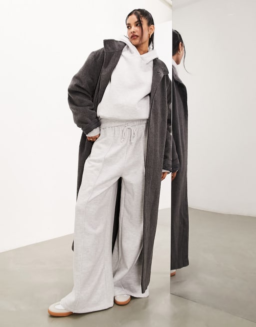 Asos Edition Kapuzenpullover Und Jogginghose Mit Weitem Bein Aus
