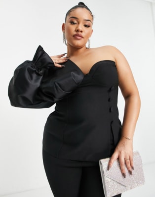 ASOS LUXE Curve set in black | ASOS