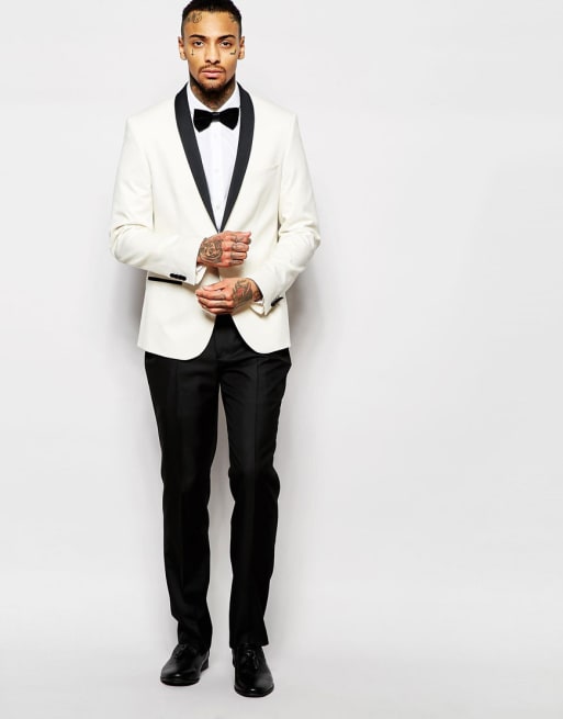 ASOS Slim Tuxedo Suit in Soft Touch | ASOS