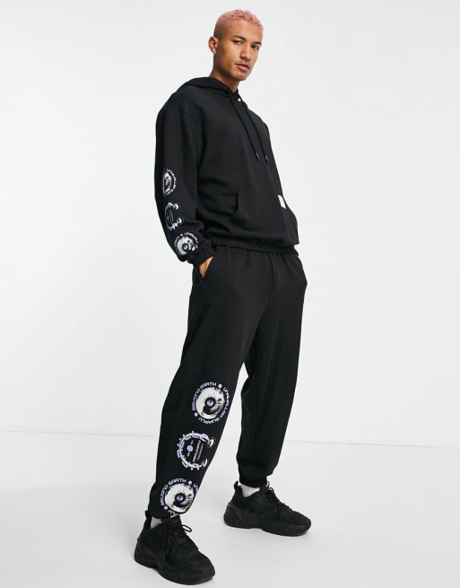 Asos Unrvlld Spply Kombiteile In Schwarz Mit Gewebtem Etikett Und