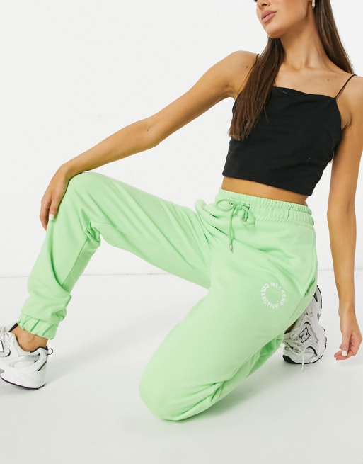 Asos Weekend Collective Oversize Kombiteil Mit Logo In Hellgrün Asos
