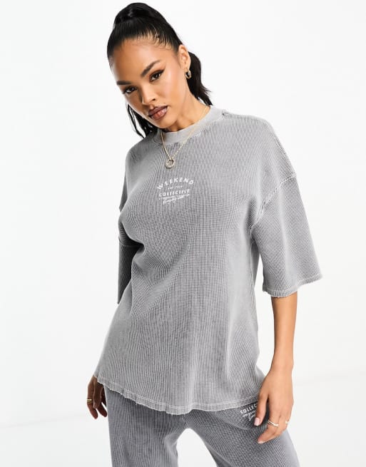 Asos Weekend Collective Set In Verwaschenem Anthrazit Mit